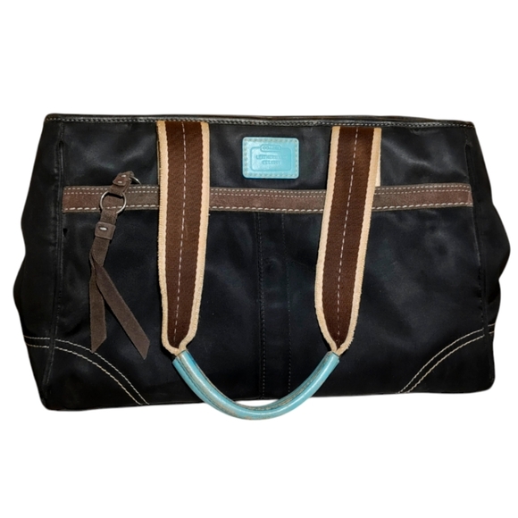 Coach | Bags | Coach Black Hampton Nylon Handbag | Poshmark